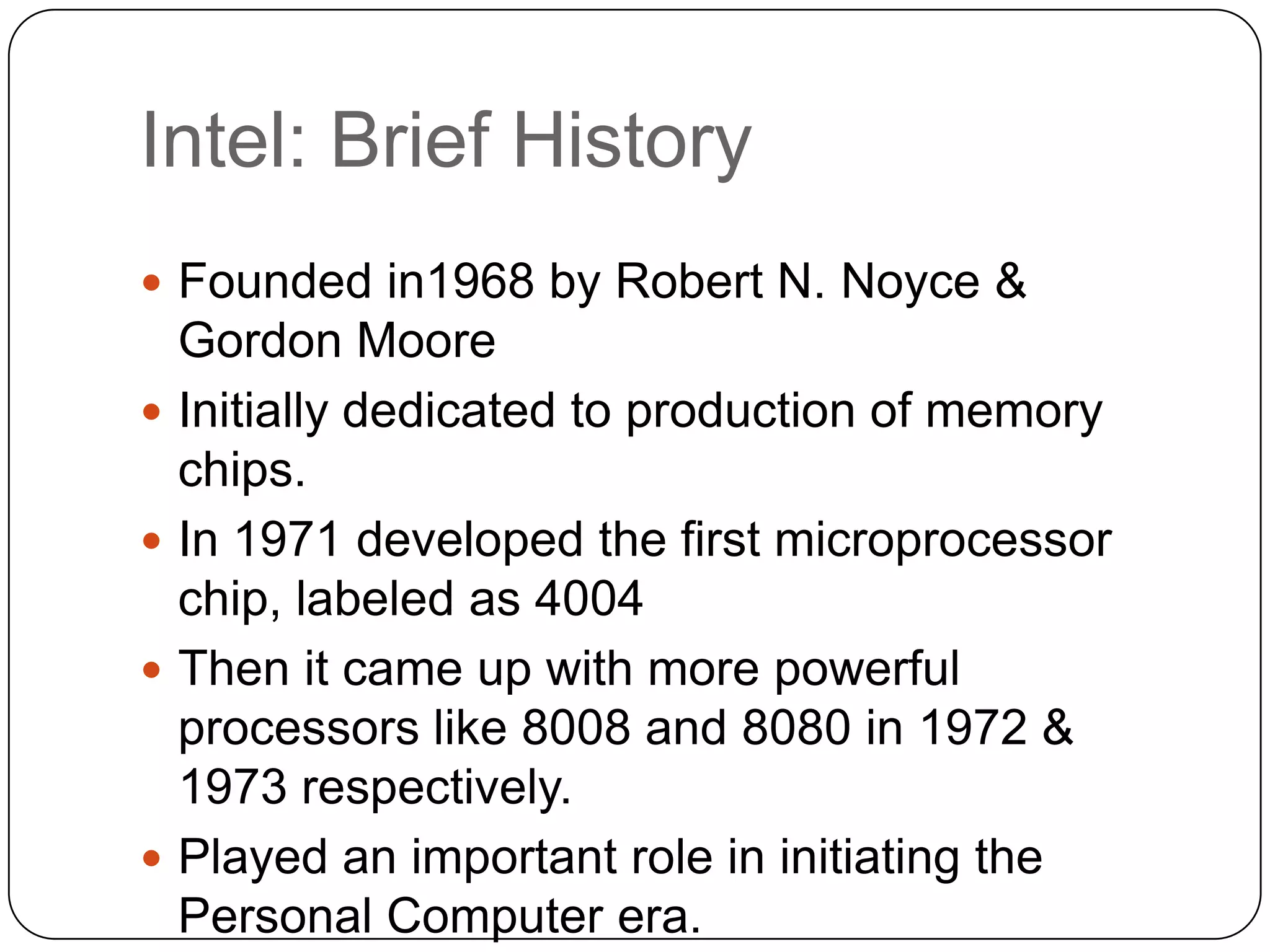 Intel | PPT