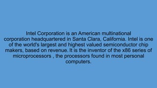 Intel SWOT Analysis | PPTX