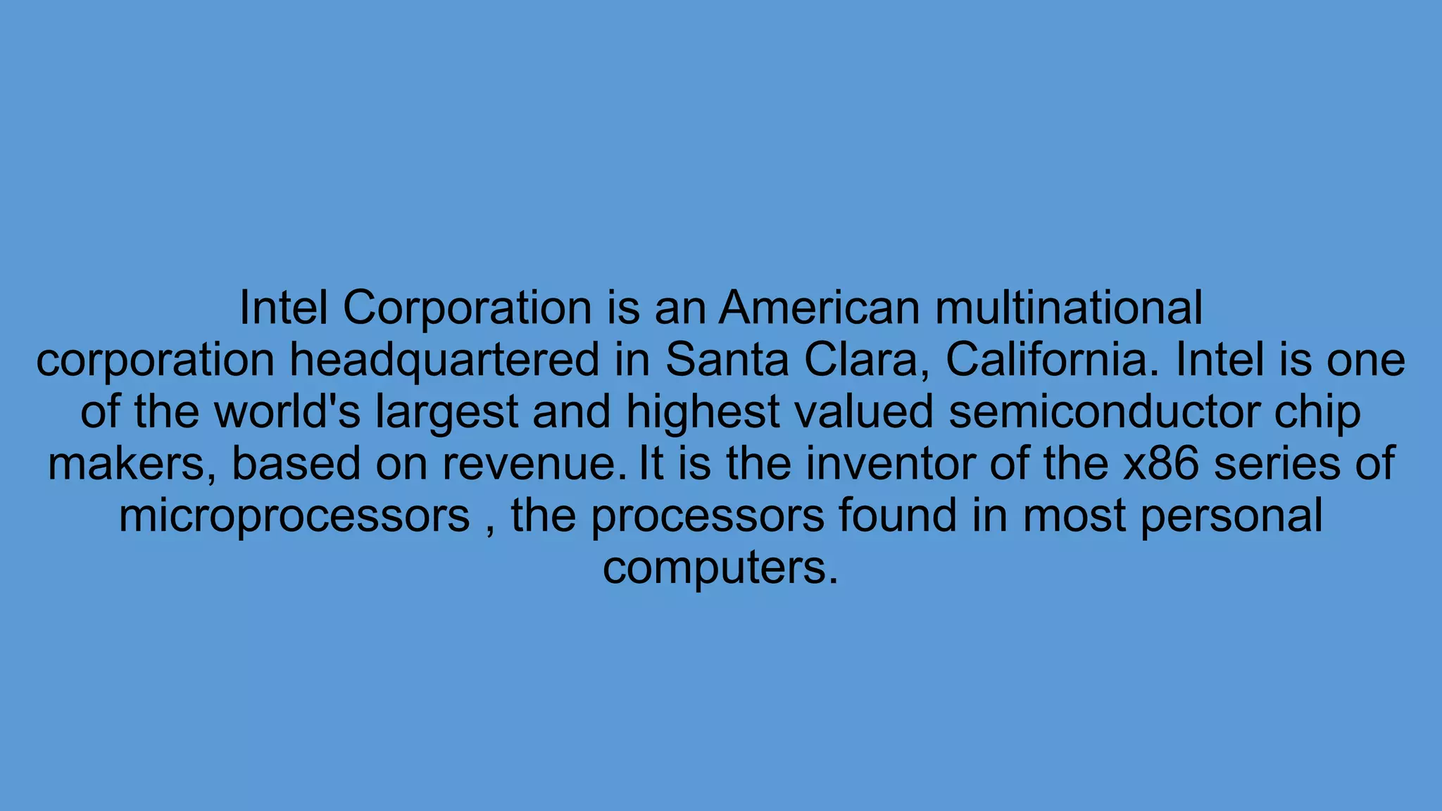 Intel SWOT analysis | PPTX