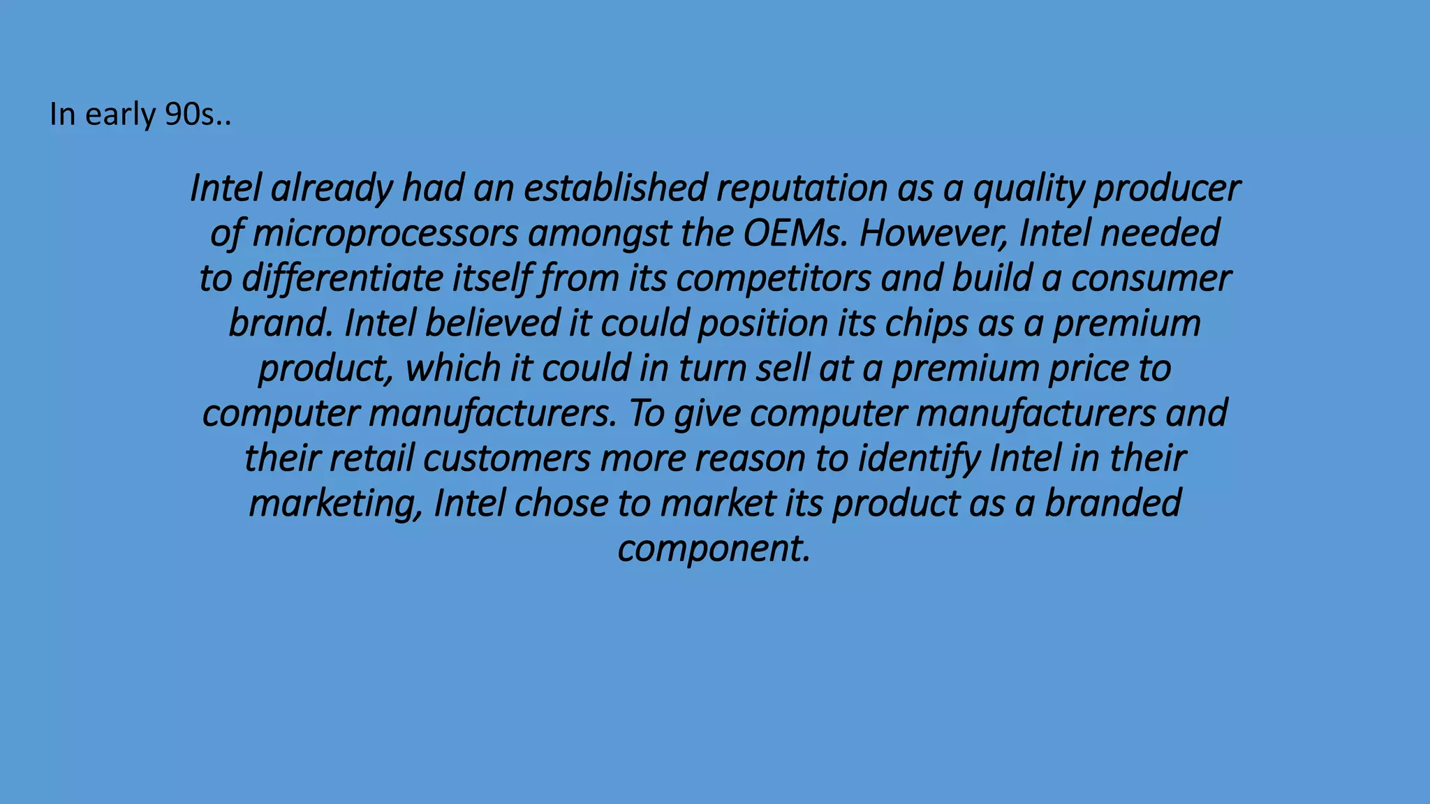 Intel SWOT analysis | PPTX