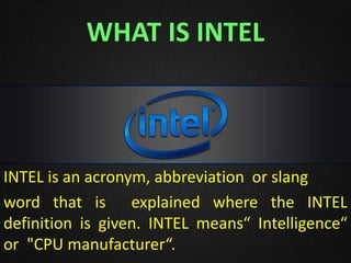 Intel | PPTX