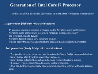 Intel i7 | PPTX | Desktops | Computing