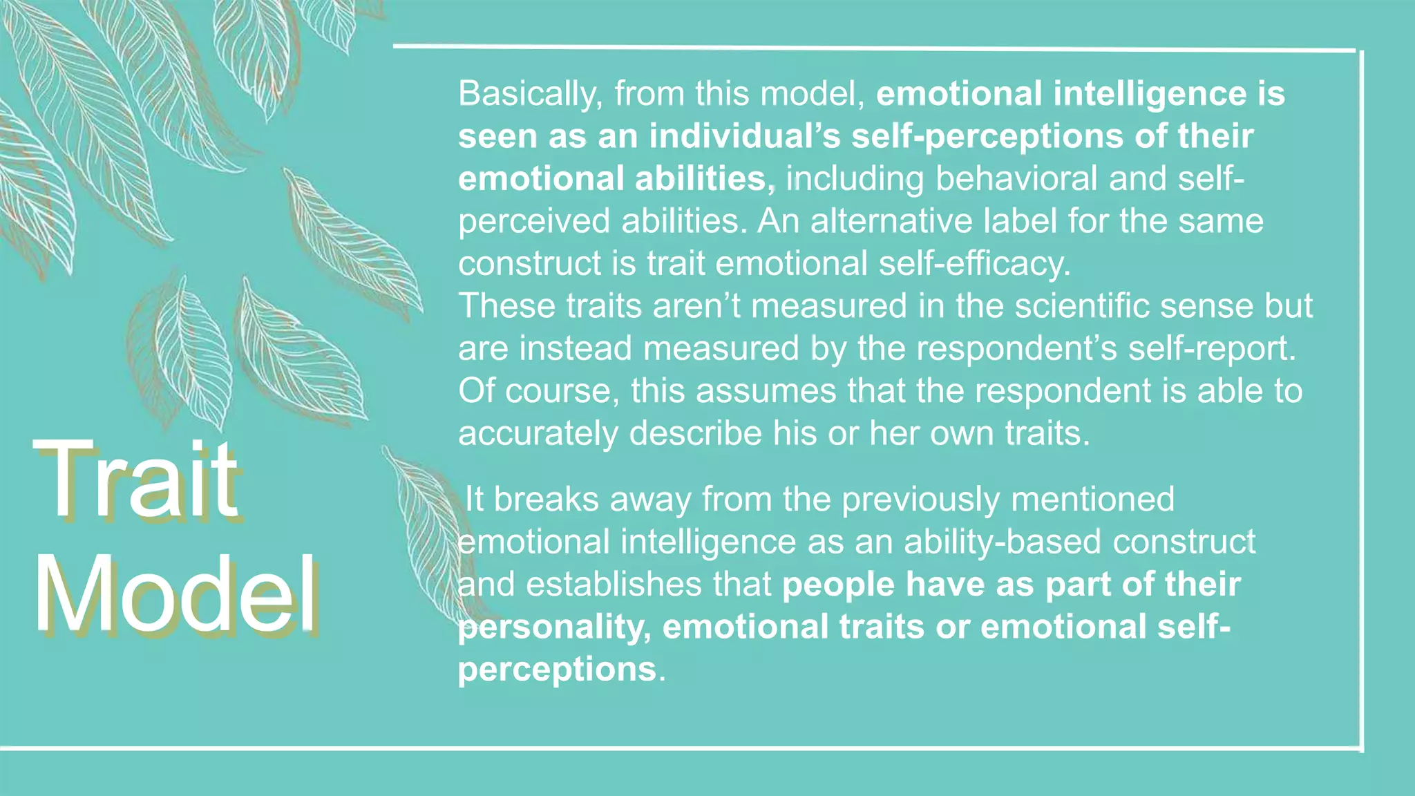 Emotional intelligence and it's models | PPTX