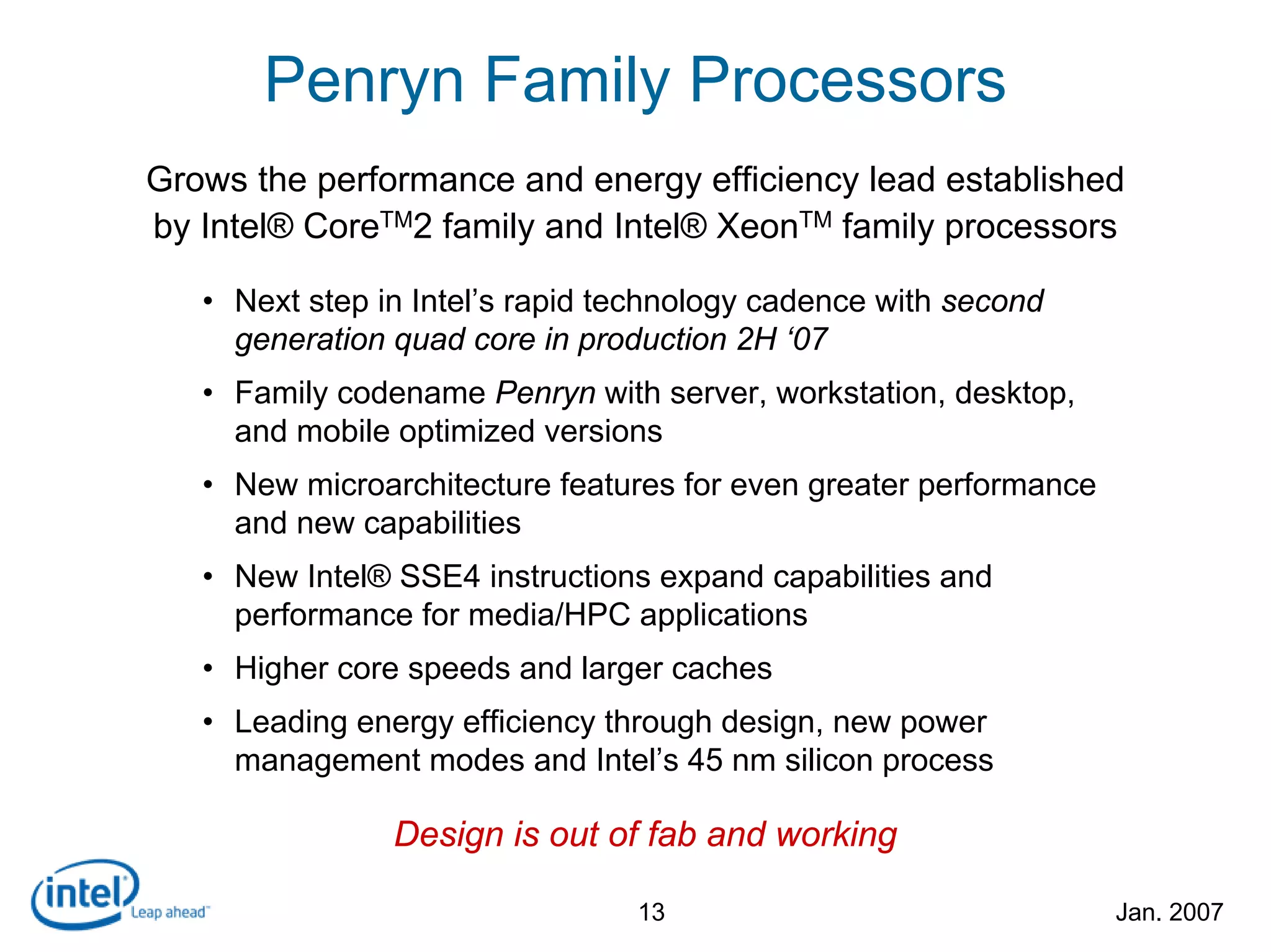Intel 45nm high-k metal-gate press release | PDF