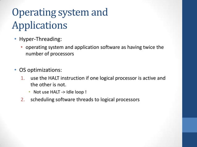 Intel® hyper threading technology | PPTX