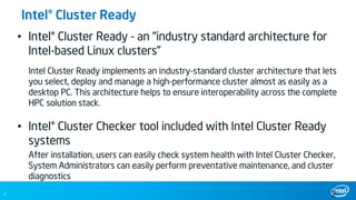 Develop, Deploy, and Innovate with Intel® Cluster Ready | PPT