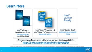 Scale Up Performance with Intel® Development | PPT