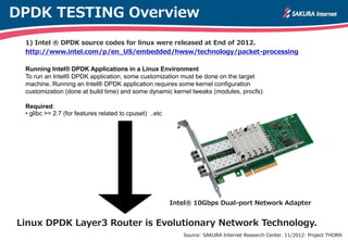 Disruptive IP Networking with Intel DPDK on Linux | PDF | Operating Systems | Computer Software ...