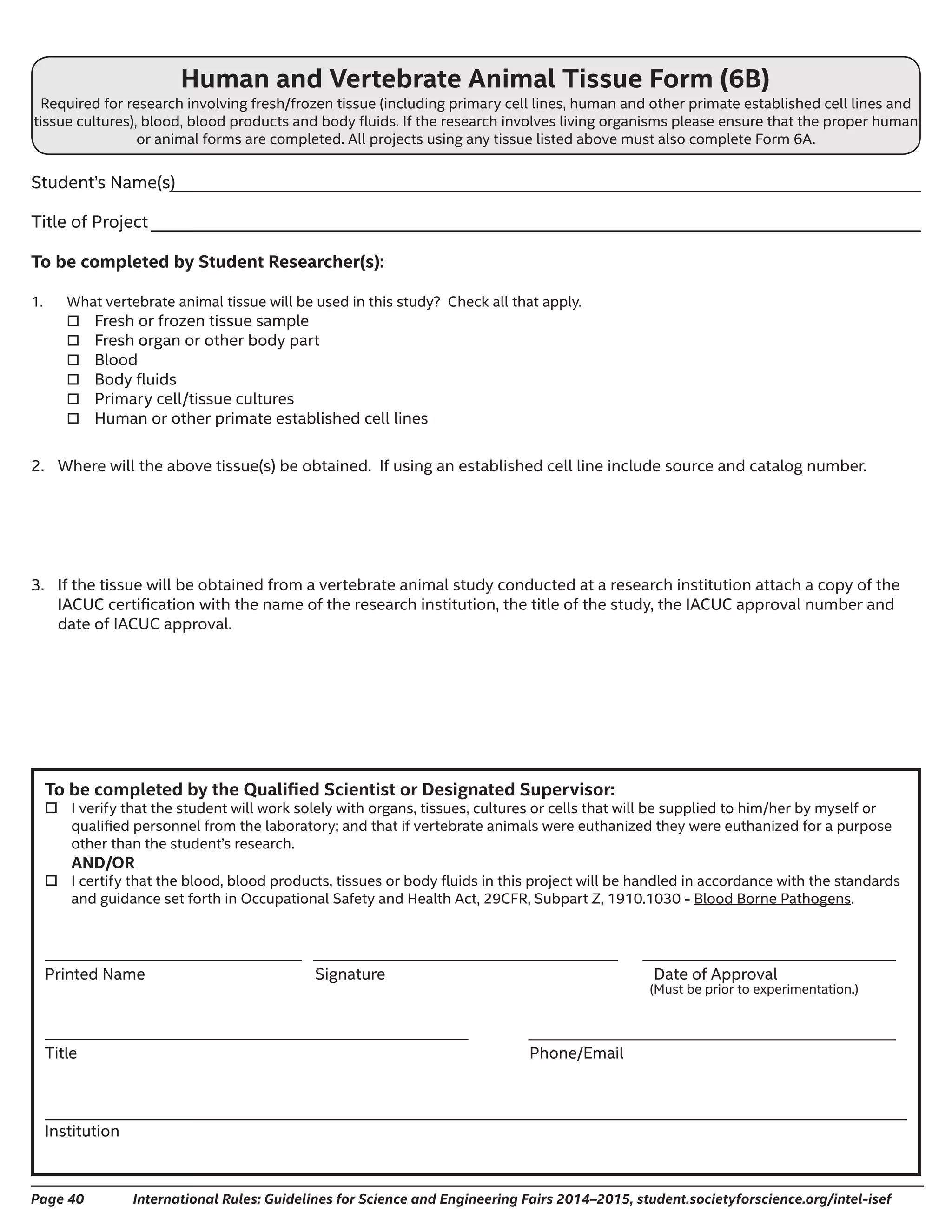 Intel isef-intl-rules-and-guidelines-2015-final-v1-7-2015 with-forms | PDF