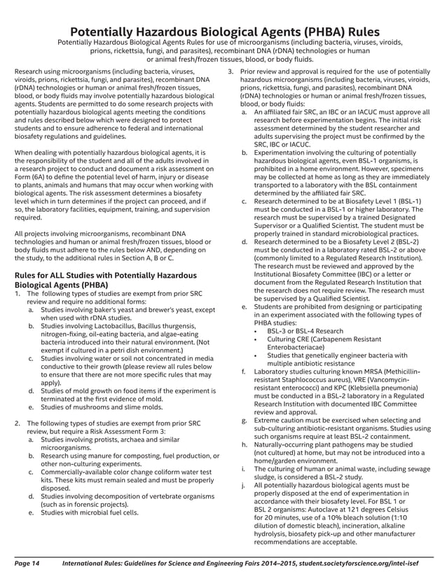Intel isef-intl-rules-and-guidelines-2015-final-v1-7-2015 with-forms | PDF