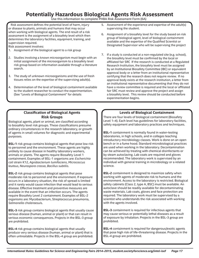Intel isef-intl-rules-and-guidelines-2015-final-v1-7-2015 with-forms | PDF