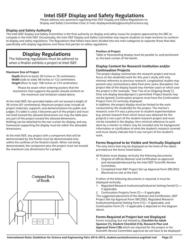 Intel isef-intl-rules-and-guidelines-2015-final-v1-7-2015 with-forms | PDF