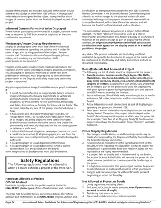 Intel isef-intl-rules-and-guidelines-2015-final-v1-7-2015 with-forms | PDF