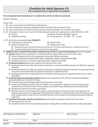 Intel isef-intl-rules-and-guidelines-2015-final-v1-7-2015 with-forms | PDF