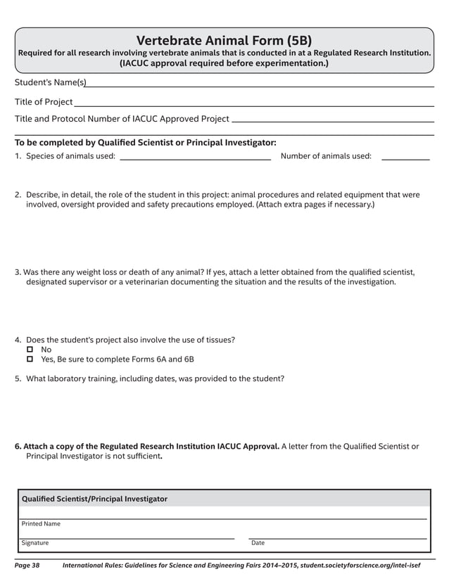 Intel isef-intl-rules-and-guidelines-2015-final-v1-7-2015 with-forms | PDF