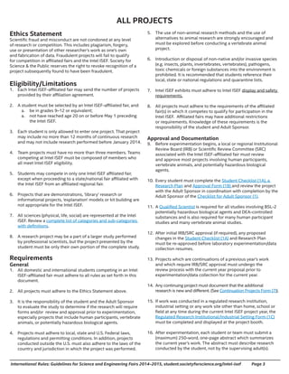 Intel isef-intl-rules-and-guidelines-2015-final-v1-7-2015 with-forms | PDF