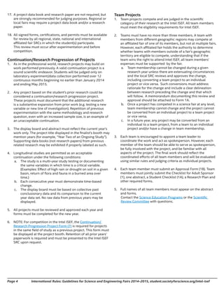 Intel isef-intl-rules-and-guidelines-2015-final-v1-7-2015 with-forms | PDF