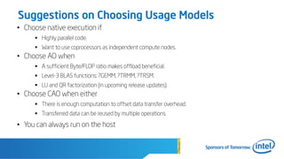 Unleash performance through parallelism - Intel® Math Kernel Library | PPT