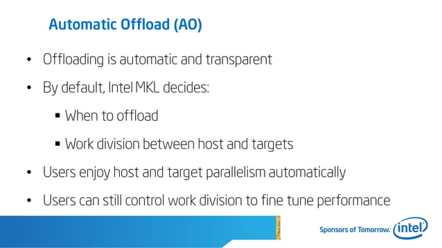 Unleash performance through parallelism - Intel® Math Kernel Library | PPT