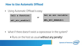 Unleash performance through parallelism - Intel® Math Kernel Library | PPT