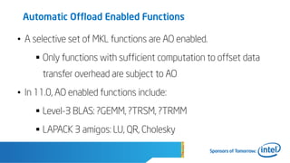 Unleash performance through parallelism - Intel® Math Kernel Library | PPT