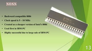 Intel processors(history - products) | PPT