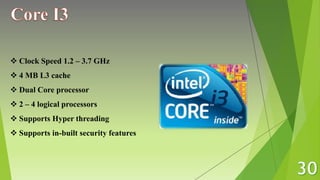 Intel processors(history - products) | PPT