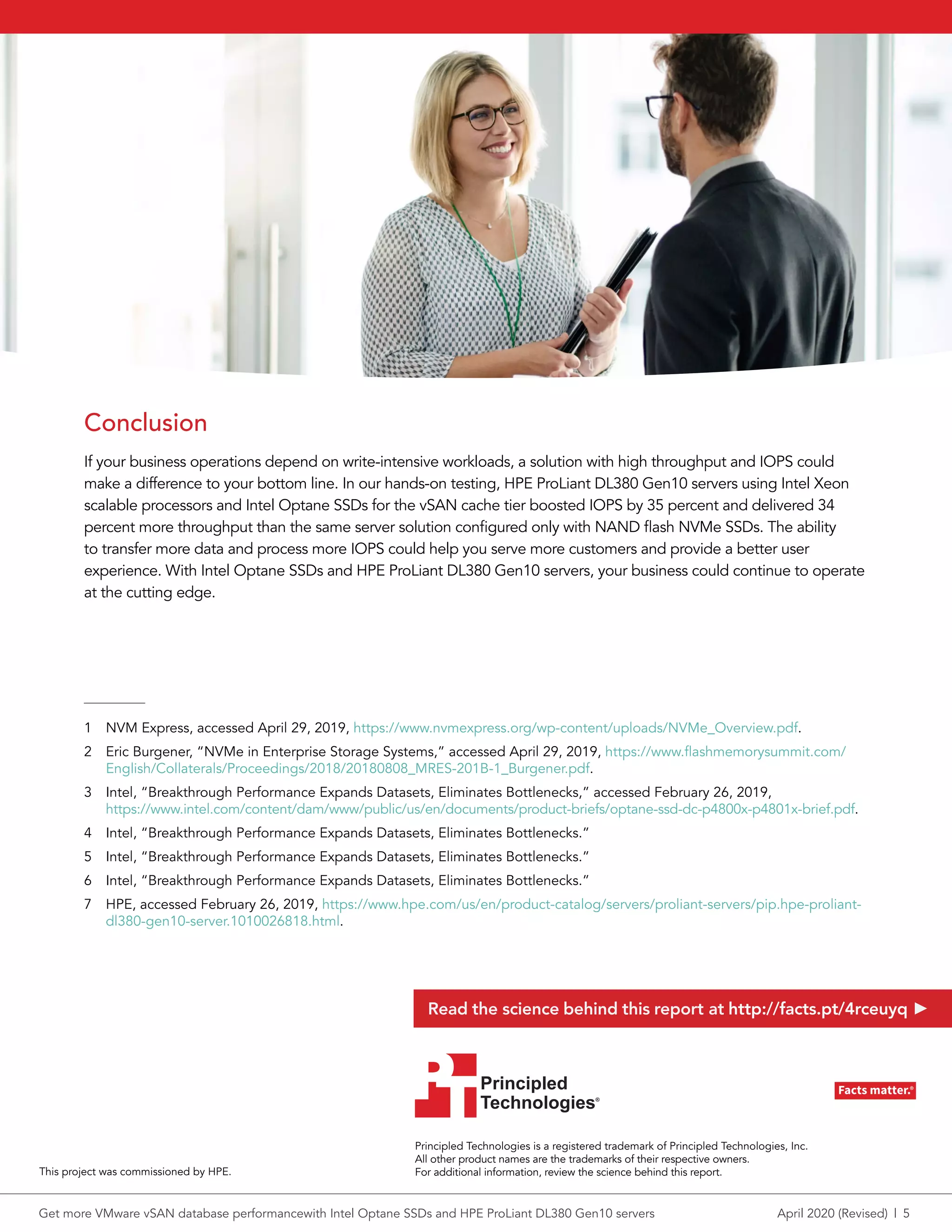 Get more VMware vSAN database performance with Intel Optane SSDs and ...