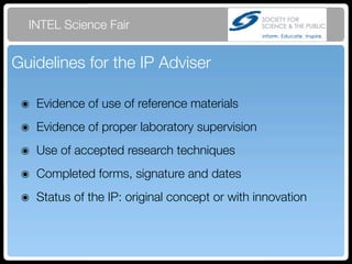 Intel Science Fair | PPT