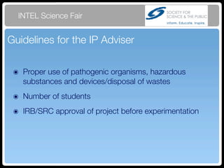 Intel Science Fair | PPT