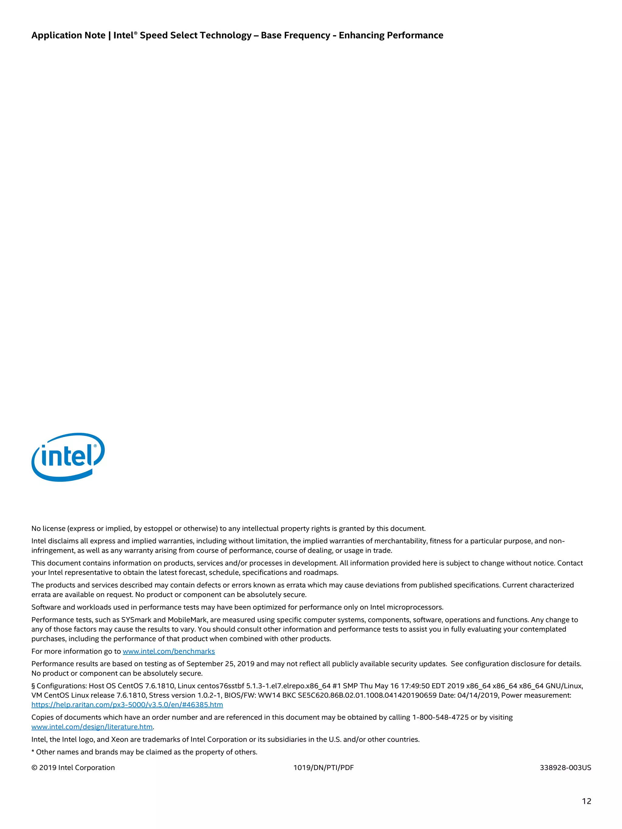 Intel speed-select-technology-base-frequency-enhancing-performance | PDF | Operating Systems ...