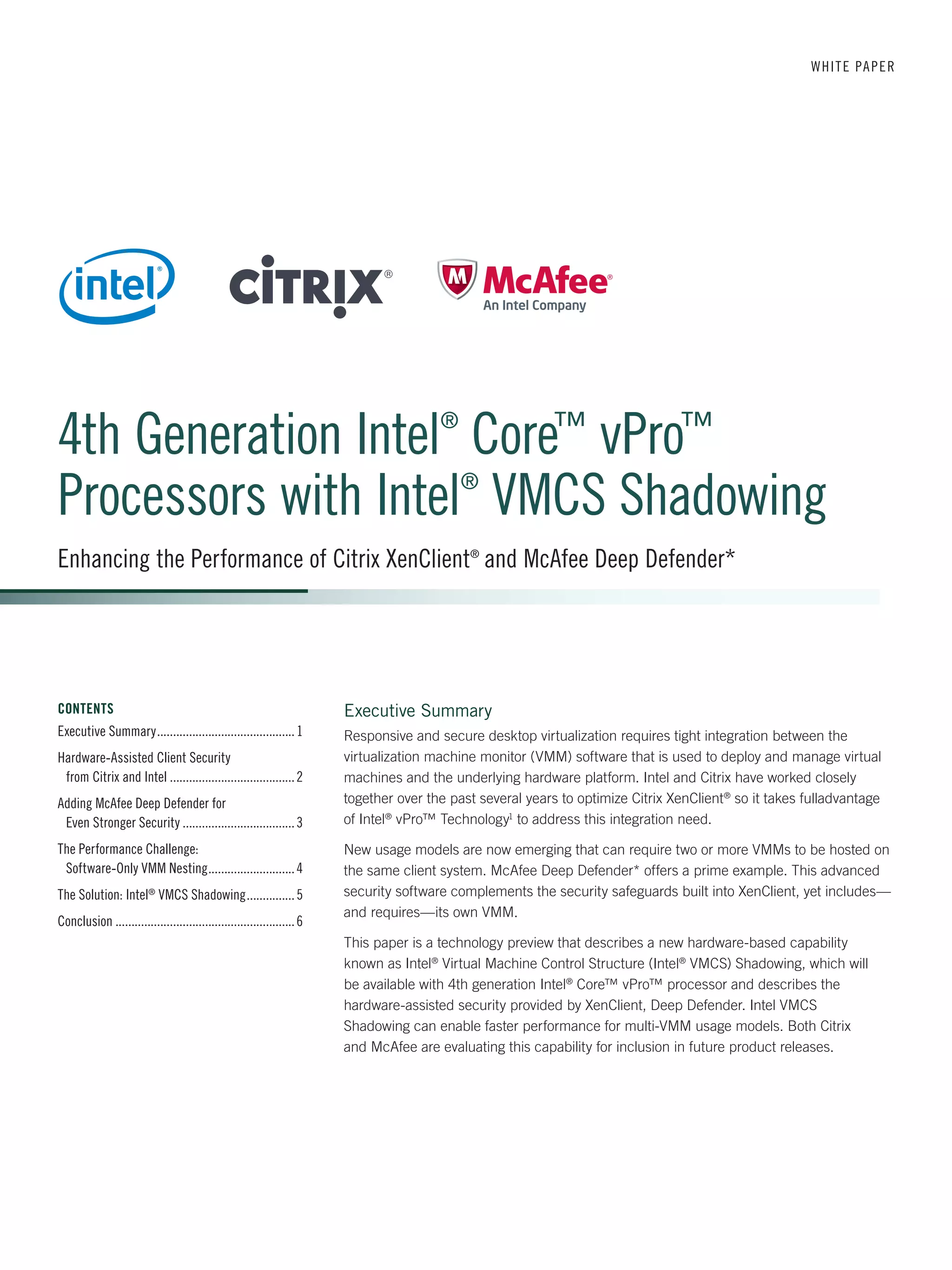 Intel vmcs-shadowing-paper | PDF