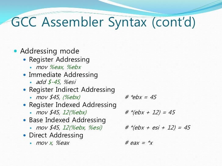Intel x86 Architecture