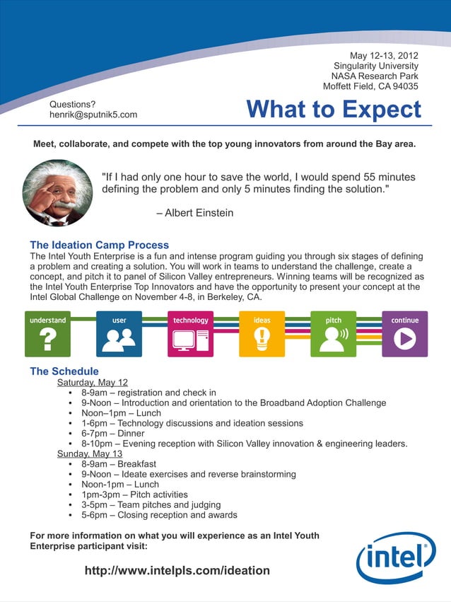 Intel youth-enterprise-Broadband America Ideation Camp | PDF