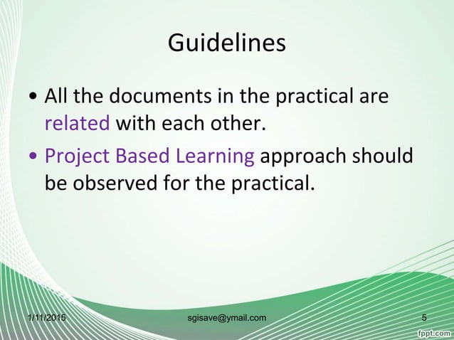 Computer Practical | PPT