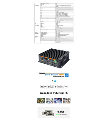 Intel® 3865U 2 LAN 10 COM GPIO Fanless Industrial Mini PC.pdf