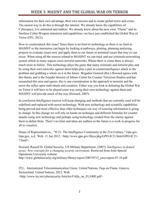 MASINT and Global War on Terror | PDF