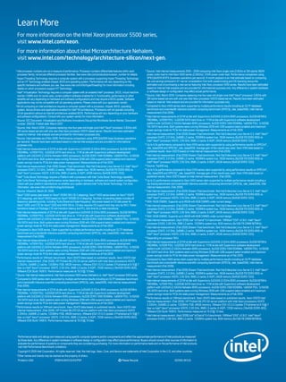 Intel® Xeon® Processor 5500 Series | PDF