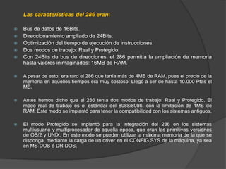 Intel 80286 80386 y 80486 | PPTX