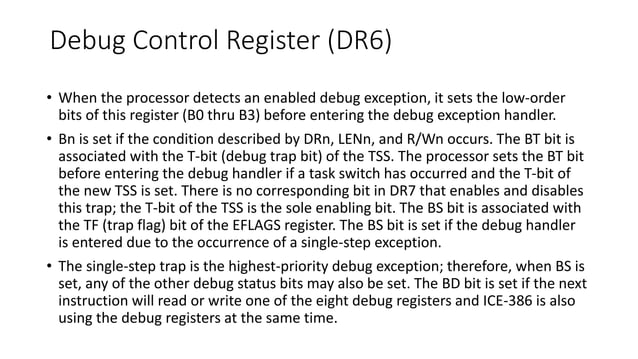 Intel® 80386 microprocessor registers | PPTX | Operating Systems | Computer Software and ...