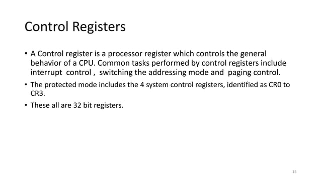 Intel® 80386 microprocessor registers | PPTX | Operating Systems | Computer Software and ...