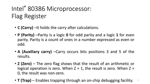 Intel® 80386 microprocessor registers | PPTX | Operating Systems | Computer Software and ...