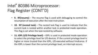 Intel® 80386 microprocessor registers | PPTX