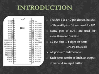 Intel 8051 - pin description | PDF
