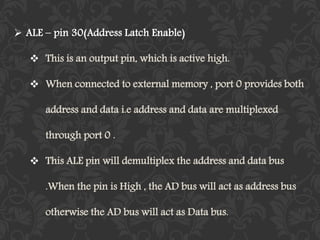 Intel 8051 - pin description | PDF