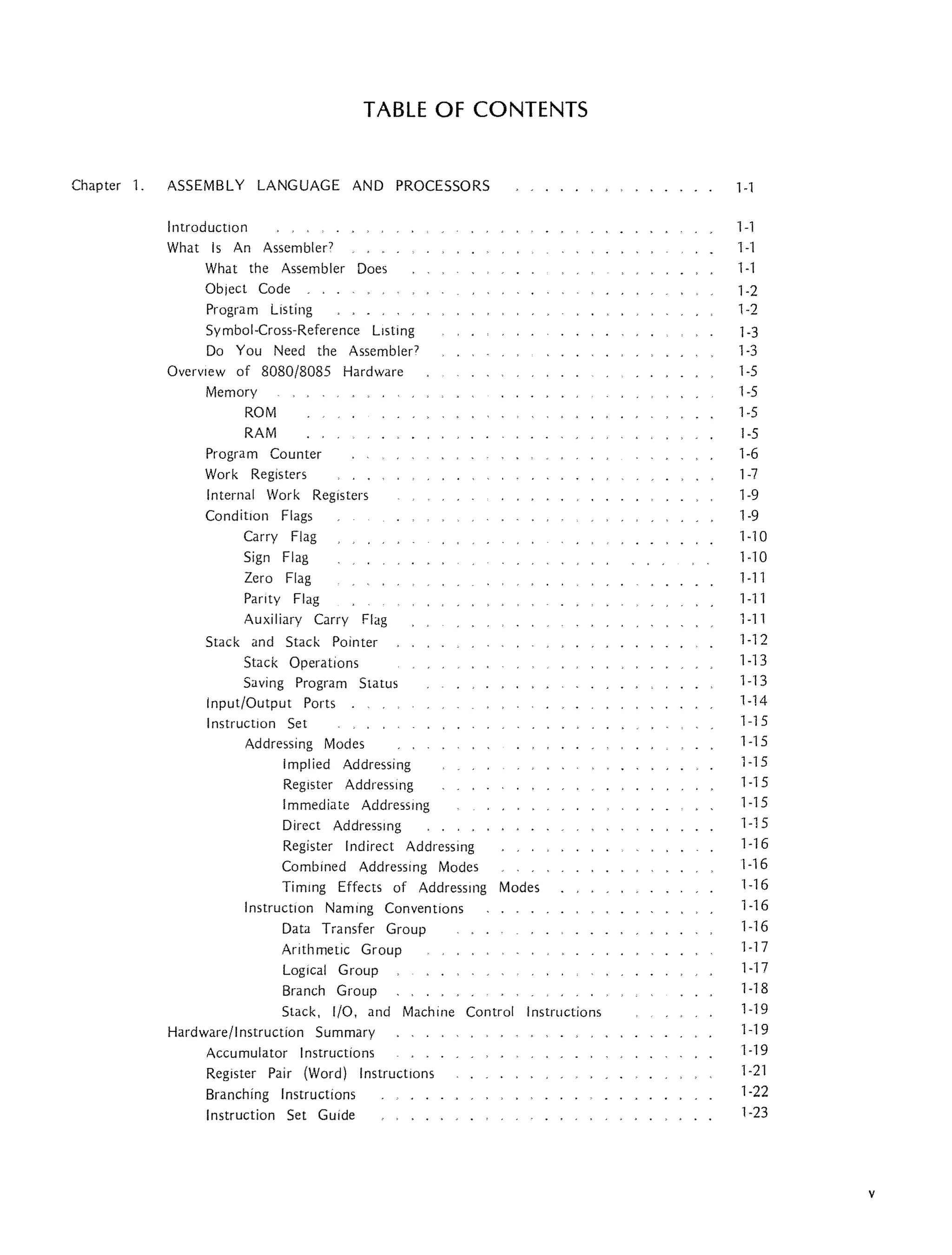 Intel 8080 8085 Assembly Language Programming 1977 Intel Pdf 