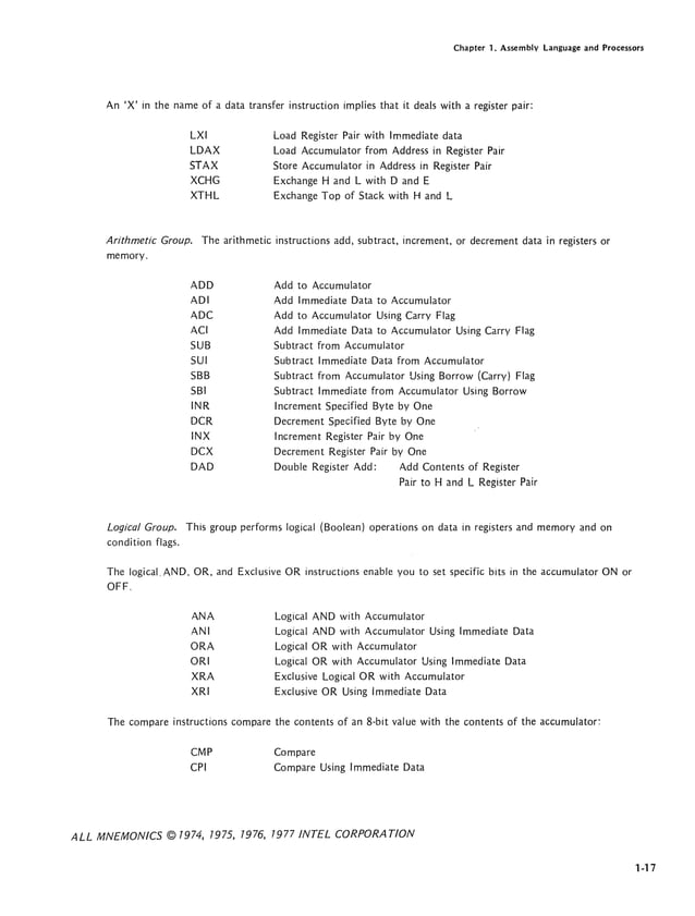 Intel 8080 8085 assembly language programming 1977 intel | PDF | Programming Languages | Computing