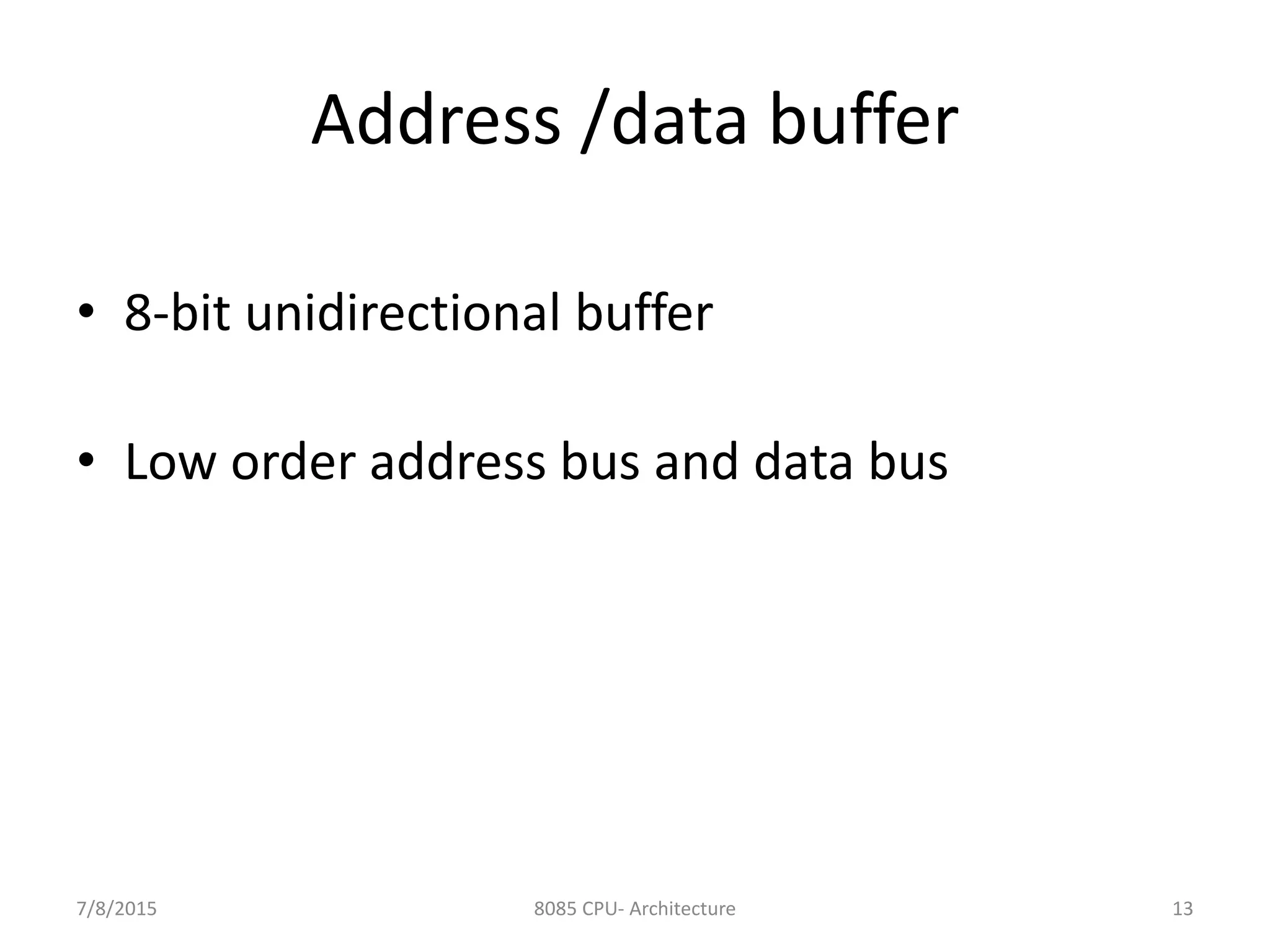 Intel 8085 architecture | PPT