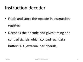 Intel 8085 architecture | PPT