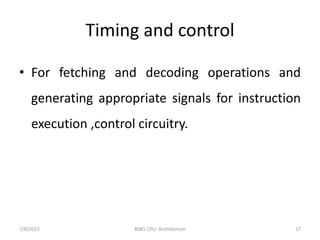 Intel 8085 architecture | PPT